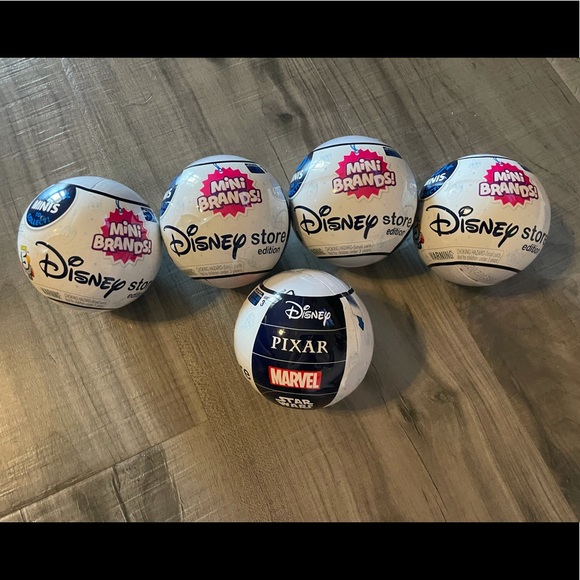 Disney | Toys | Set Of 5 Disney Mini Brands Surprise Balls Brand New ...